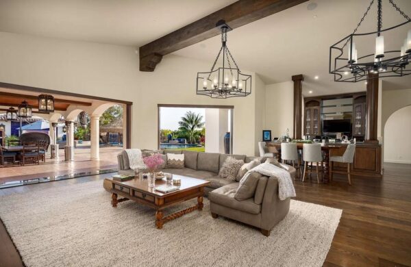 This Magnificent Custom Home in Rancho Santa Fe has An Amazing Outdoor ...