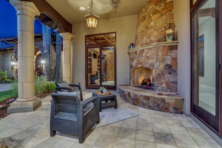 Masterfully Designed Mediterranean Inspired Estate with A Long Circular ...