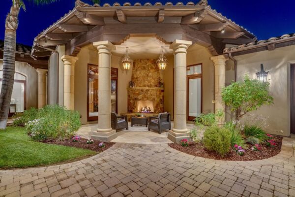 Masterfully Designed Mediterranean Inspired Estate with A Long Circular ...