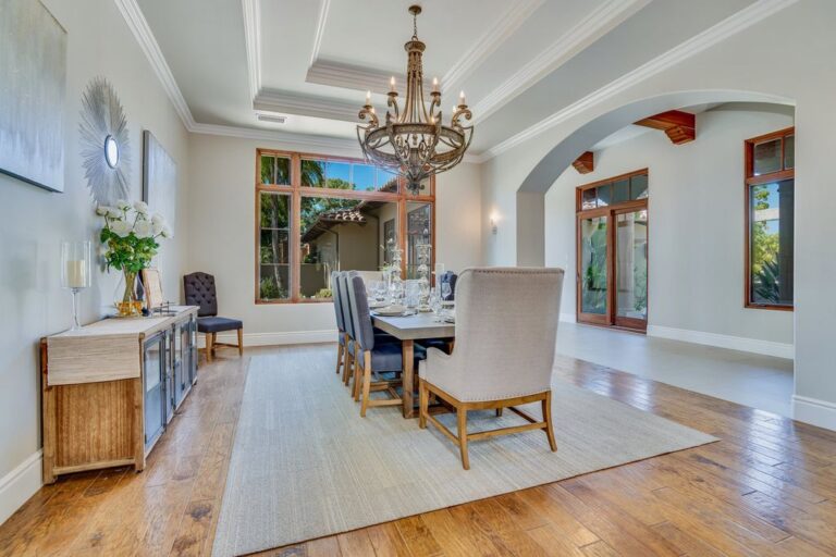 Masterfully Designed Mediterranean Inspired Estate with A Long Circular ...