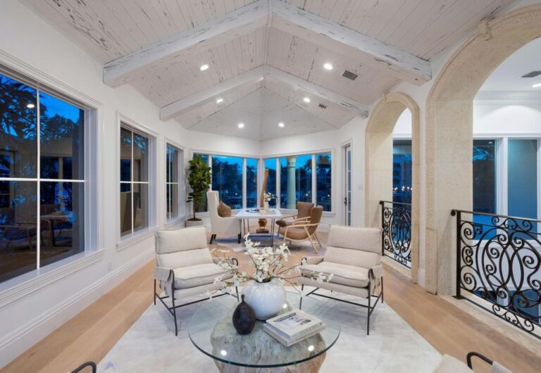 This $14.995 Million Spanish Mansion with Reimagined Interiors in Boca ...