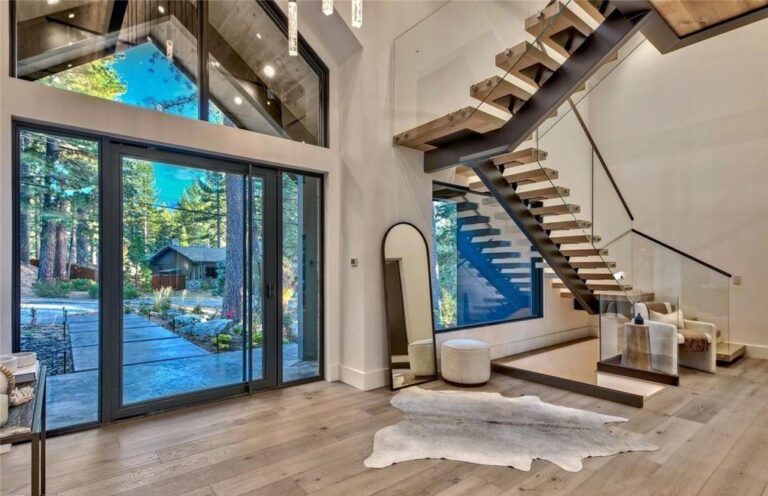 A Brand New Construction Home in Incline Village with A Park Like Level ...