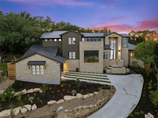 An Architecturally Striking Home with Exceptional Hill Country Views in ...