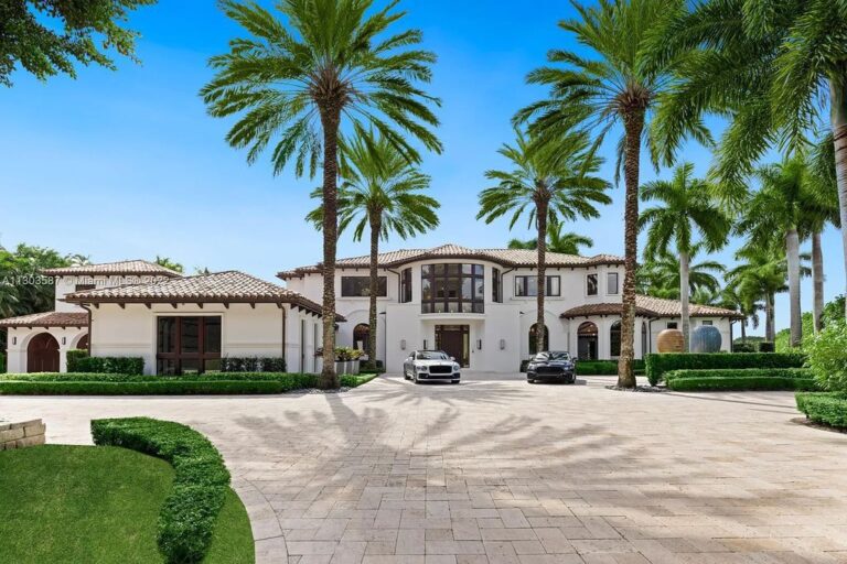 A Dreamy Mediterranean Waterfront Estate in Boca Raton with over 12,000 ...