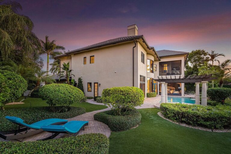 A Lakefront Chateau in Boca Raton Set on A Special Expansive Lot with ...