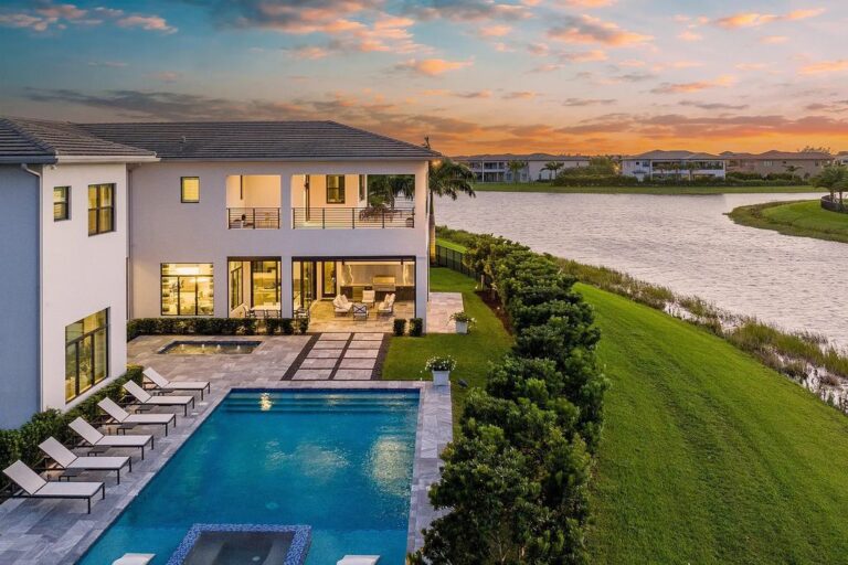 Sprawling Lakefront Home in Boca Raton Boasts The Grandeur of Resort ...