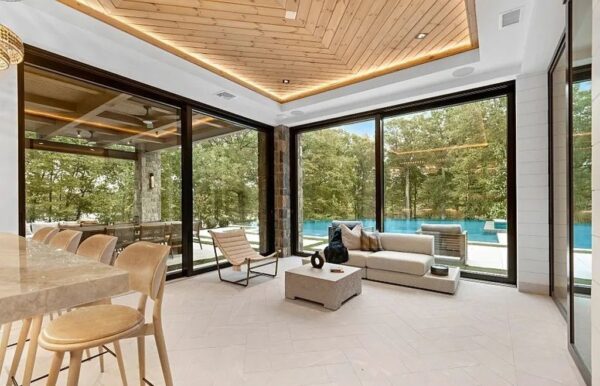 Modern Estate Sits on an 8-Acre Private Peninsula Surrounded By Water ...