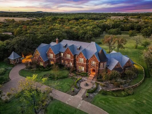 Stunning 9.6 Acre Property with Amazing Amenities and Lush Landscaping in Argyle, Texas