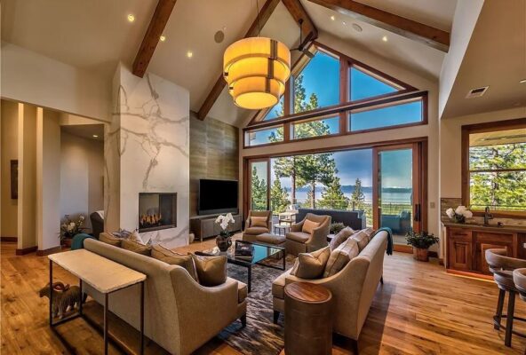 Meticulously Crafted Home in Incline Village Nevada with Panoramic Lake ...