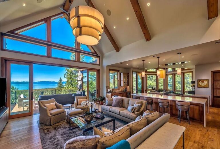 Meticulously Crafted Home in Incline Village Nevada with Panoramic Lake ...