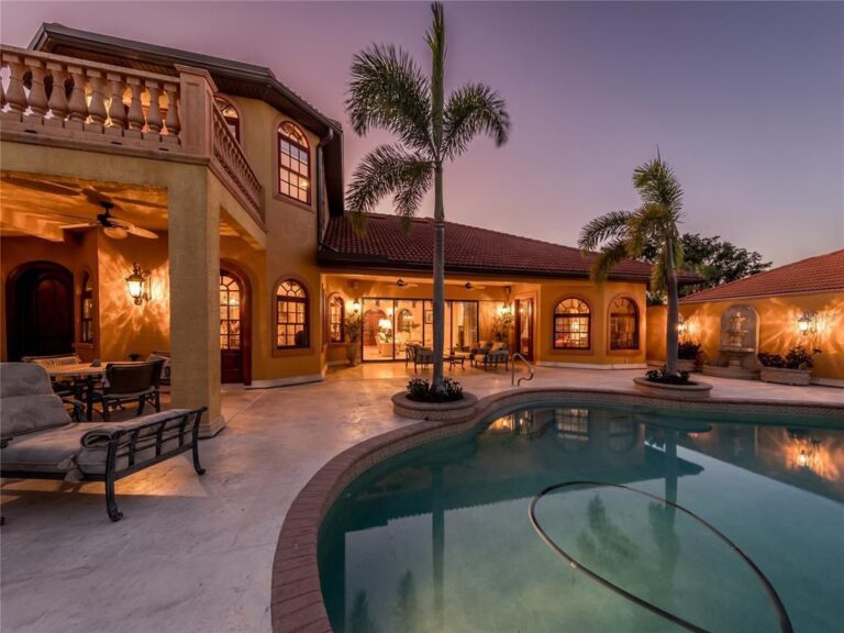 A $4 Million Tuscan Inspired Home Privately situated on the ...