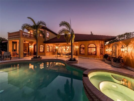 A $4 Million Tuscan Inspired Home Privately situated on the ...