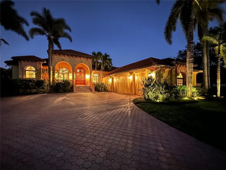 A $4 Million Tuscan Inspired Home Privately situated on the ...