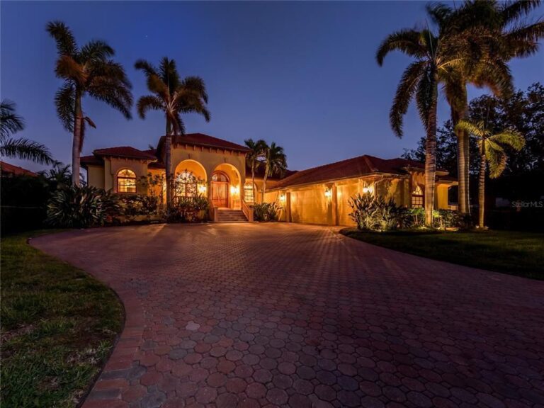 A $4 Million Tuscan Inspired Home Privately situated on the ...