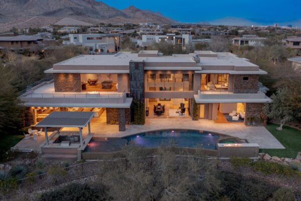 Beautifully Designed Desert Contemporary Masterpiece with Mountain ...
