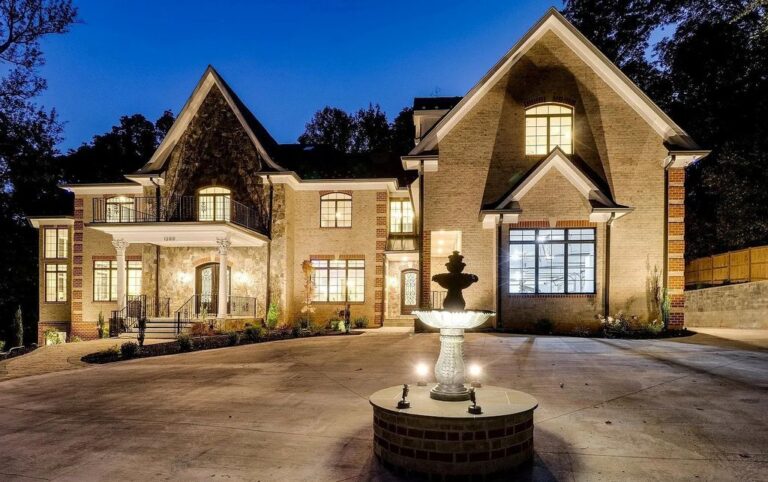 Featuring a Two-Toned Brick Exterior With Stone Veneer Accents, This ...