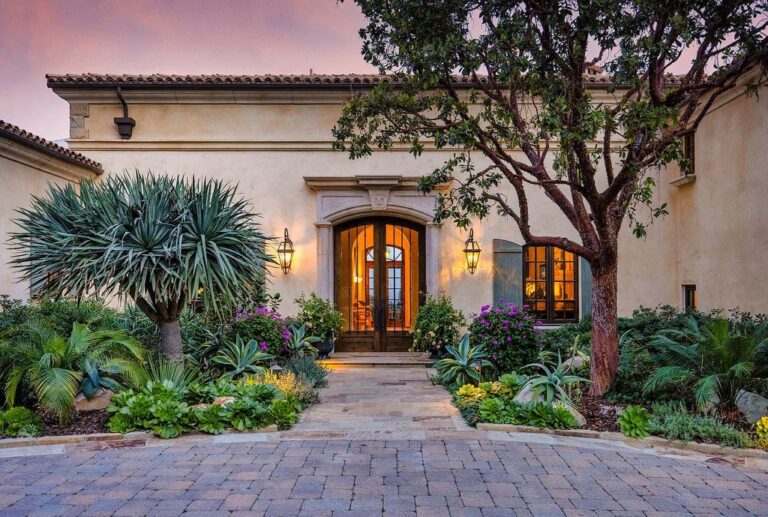 Modern Tuscan Style Home with Stunning Views of the Pacific and Santa ...