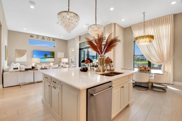 The Lakefront Annabelle Model Home With High-end Furnishings in Boca ...