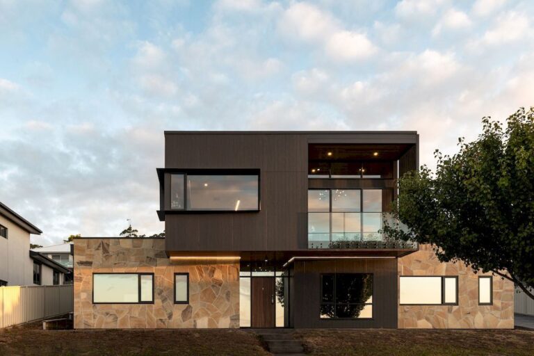 The char house inspired by fallen burnt tree branch by Starbox architecture