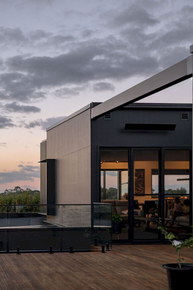 The char house inspired by fallen burnt tree branch by Starbox architecture