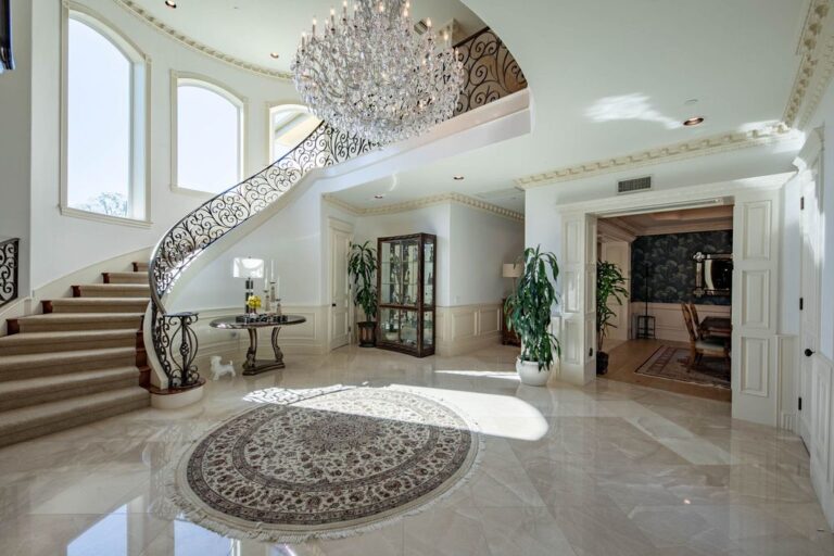 Stunning French-Inspired Estate in Bradbury, California with Exquisite ...