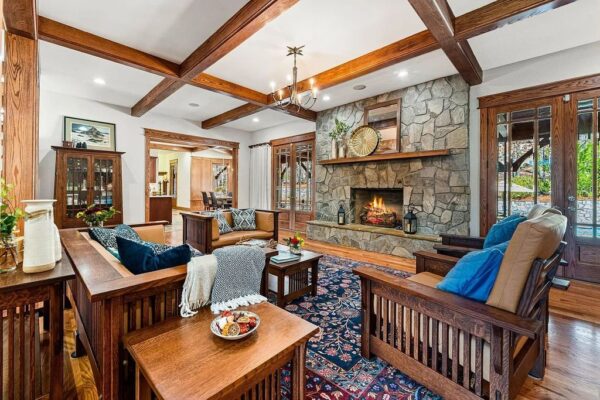 Reminiscent of Mission-Style Architecture, This House in Huntersville ...