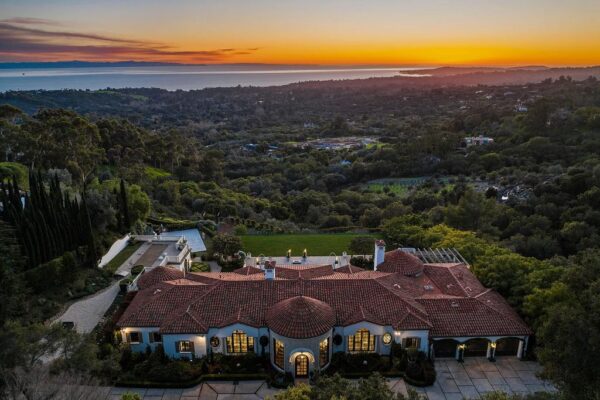 Experience Luxury Living with Breathtaking Ocean Views at Gated Montecito Estate in Santa Barbara