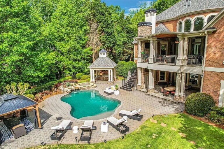 Listed at $3.2M, Luxurious Gated Property in Duluth, GA Featuring ...