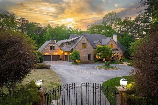Sandy Springs, GA Gem: A Gated Brick and Stone Property with ...