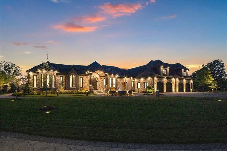Spectacular Mansion Set on a 5.2-Acre Paradise Estate in Ontario, Canada