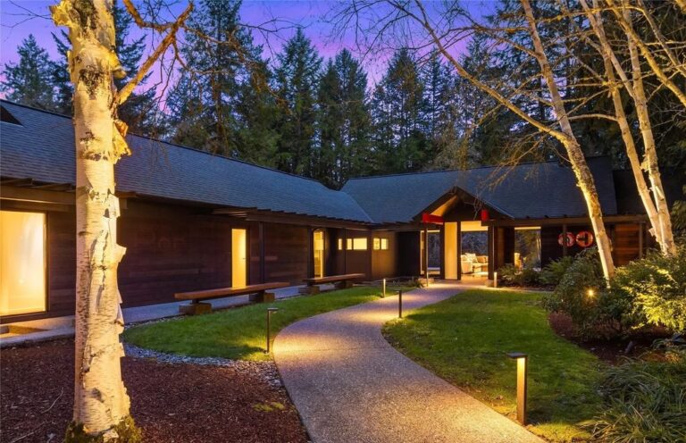 Stunning Architectural Masterpiece on 7.34 Acres of Tranquil Northwest ...