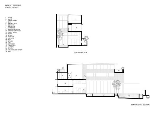 Vertical Oasis House Features Green Oasis Insides by HYLA Architects