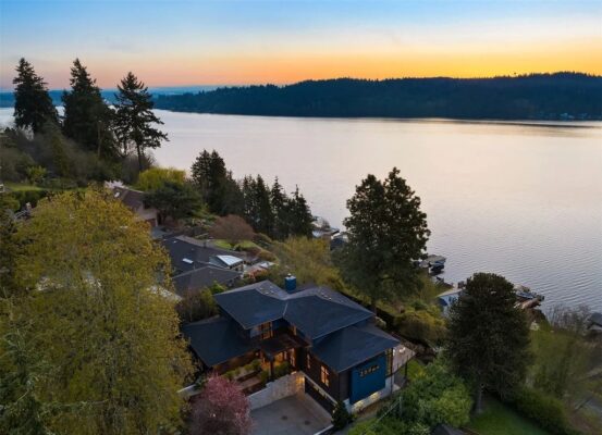 Extraordinary Design and Lake Washington Views: Seattle, WA Home Listed ...