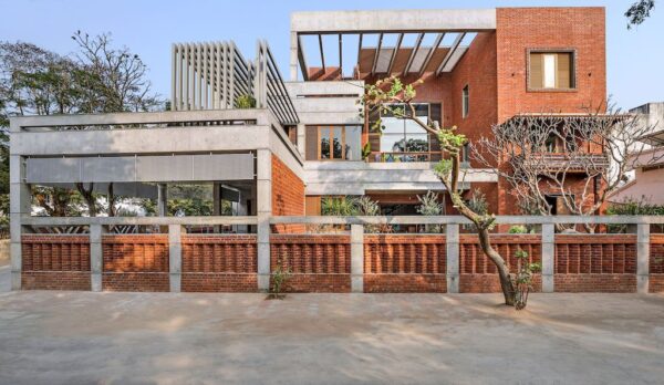 R House blends traditional and modern design elements by K.N.Associates