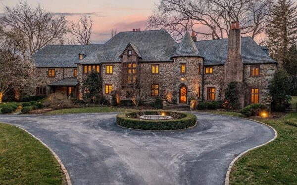 Stone & Brick Normandy-Style Home in Historic Bryn Mawr, PA: Perfectly ...