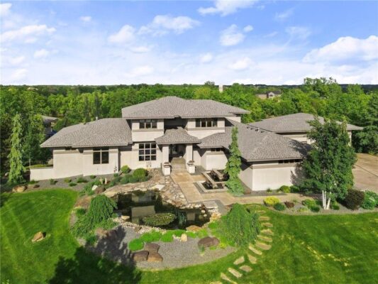 Stunning Prior Lake, MN Residence: A Frank Lloyd Wright-Inspired ...