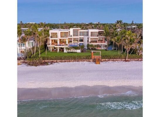 Unparalleled Beachfront Majesty: $88 Million Naples Estate with 175ft ...