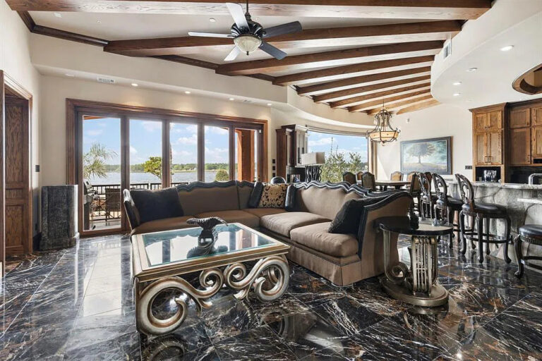 Magnificent Custom Waterfront Home in Montgomery, Texas Offers Full ...