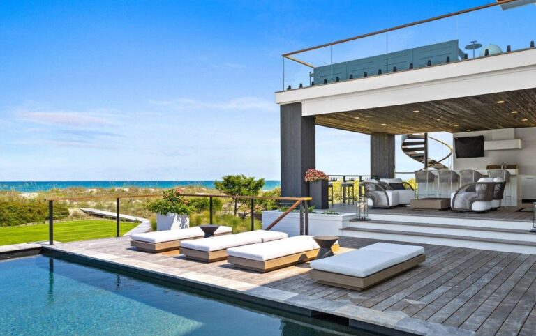 An Exquisite Oceanfront Home on Figure Eight Island, North Carolina ...