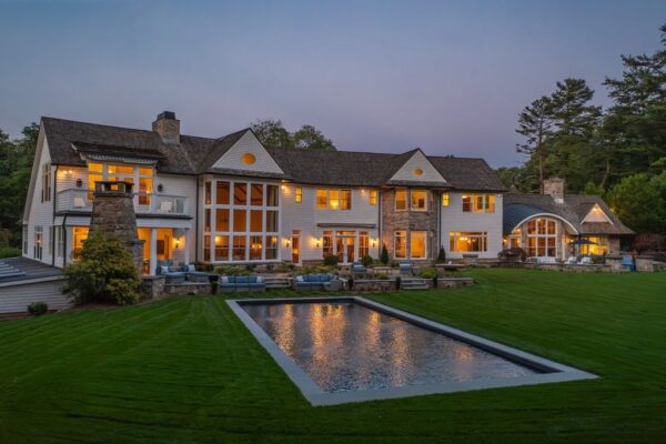 Captivating Stone and Shingle Manor with Spectacular Lakefront Setting ...