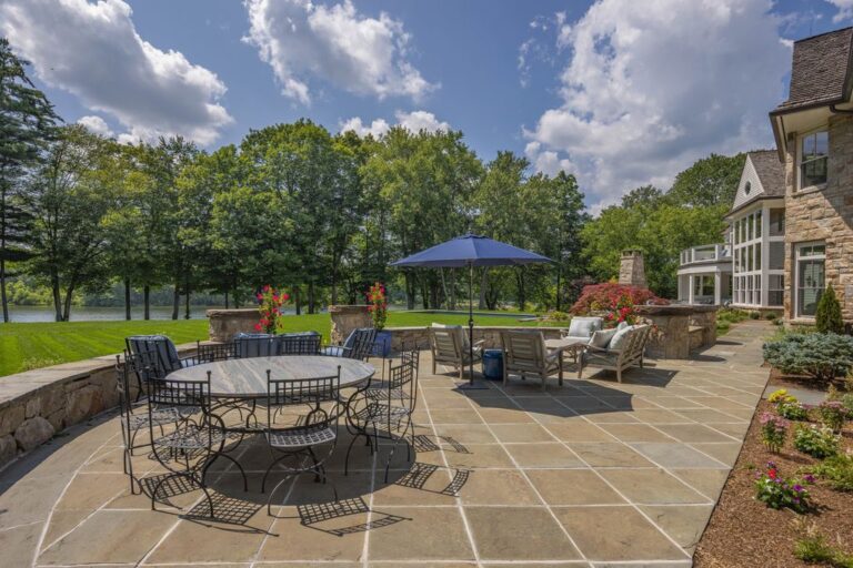 Captivating Stone and Shingle Manor with Spectacular Lakefront Setting ...