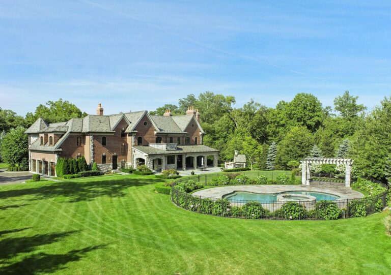 Enchanting Stone and Brick Manor in Greenwich, Connecticut: A Timeless ...