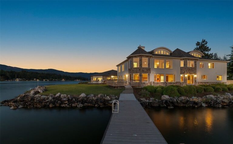 Unique Lakefront Estate with Two Custom Homes in Bellingham, Washington ...