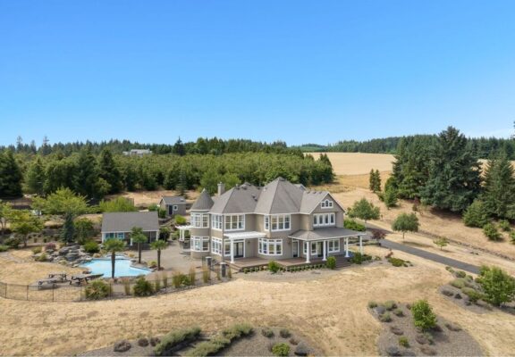 Tranquil Dream Home with Panoramic Mountain Views in Cornelius, Oregon Priced at $6.995 Million