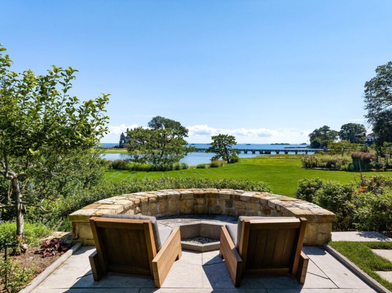 Exquisite Waterfront French Manor in Exclusive Mead Point, Greenwich ...