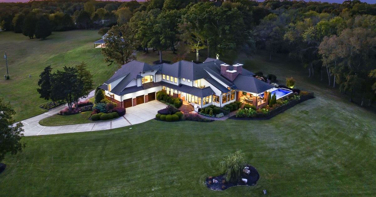Clover Lake: A Spectacular Estate on 30 Acres with Waterfront Views in ...
