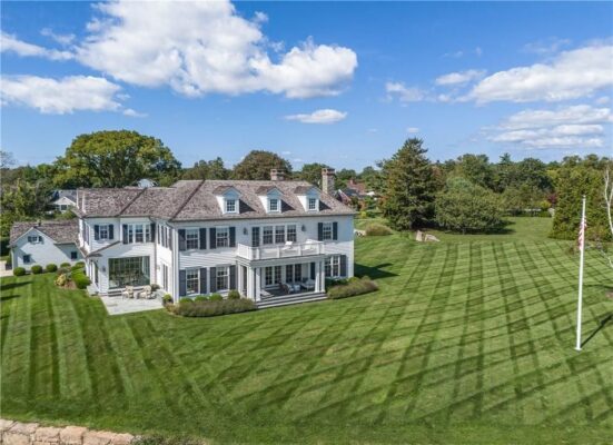 $8.35 Million Transitional Colonial Home with Sweeping Water Views in ...