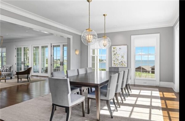 $8.35 Million Transitional Colonial Home with Sweeping Water Views in ...