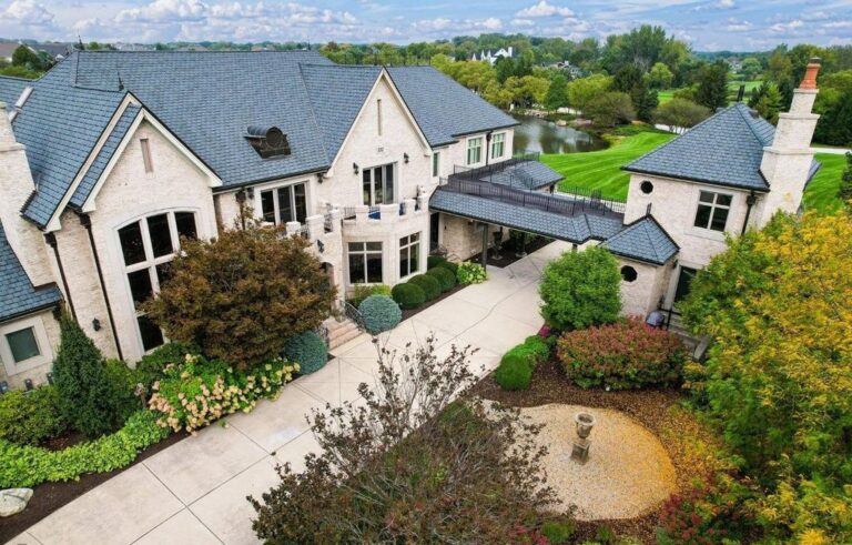 European-Inspired Opulence Meets Modern Luxury in Chesterton, Indiana ...