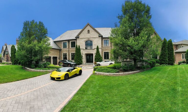 Exquisite Royal French Chateau in Burr Ridge, Illinois Now Available ...